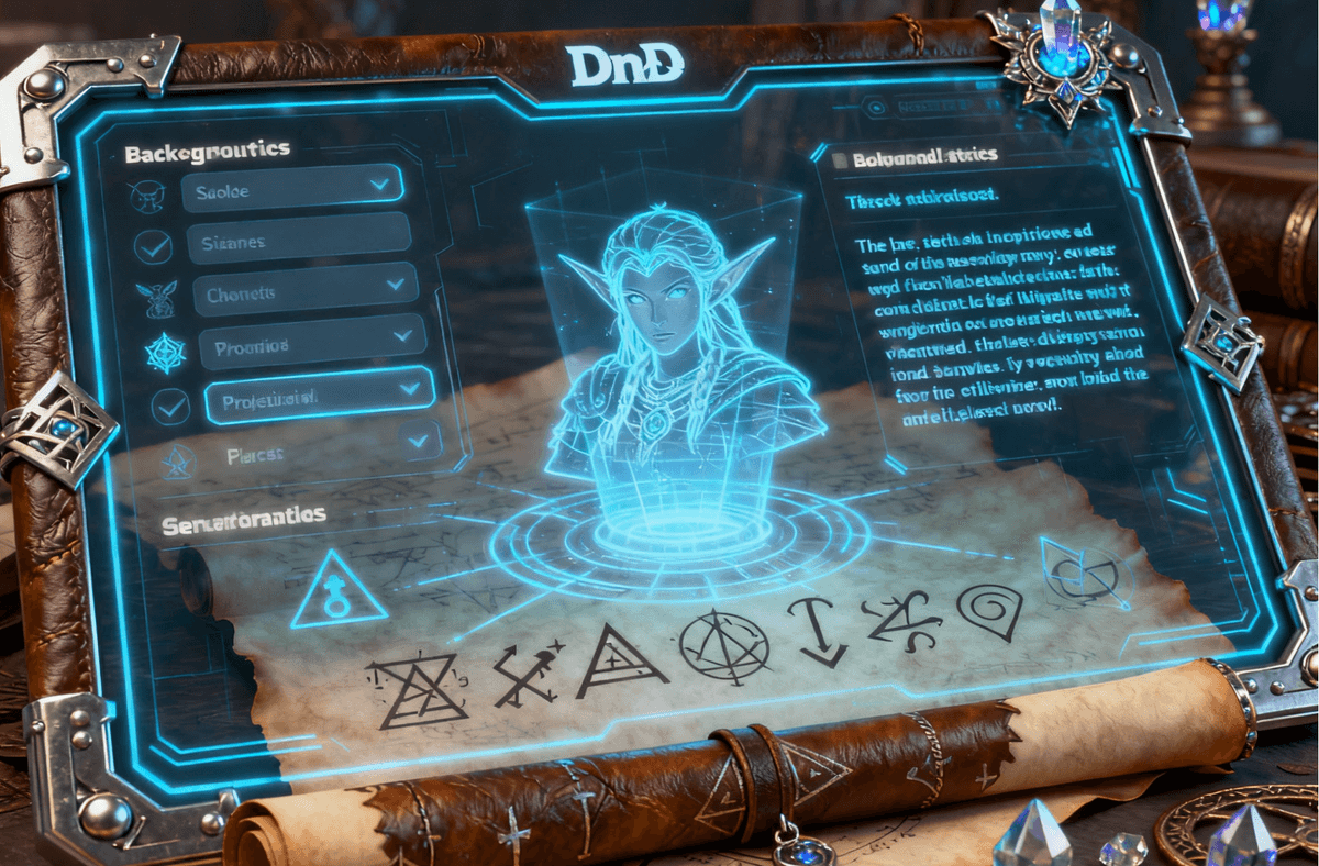 AI DnD 5e Character Creator | D&D Sheet Builder